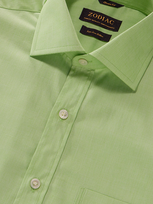 Buy Fil A Fil Green Solid Full Sleeve Single Cuff Classic Fit Classic ...