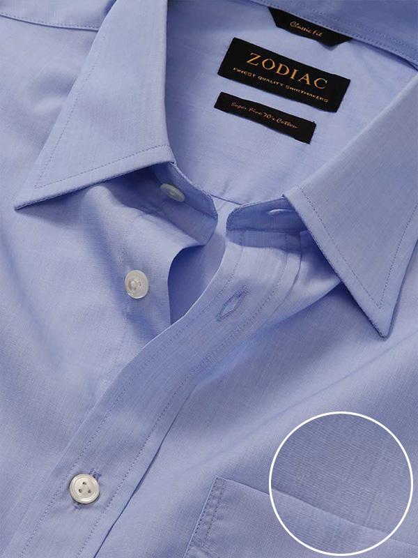Buy Fil A Fil Sky Cotton Classic Fit Casual Solid Shirt | Zodiac ...